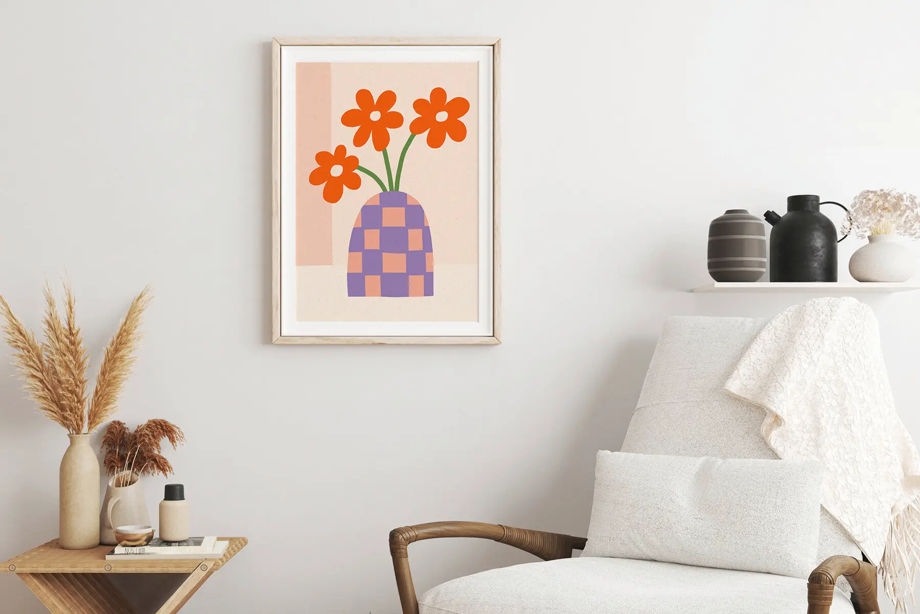 Cutout Flowers Vector Poster Creator Graphics - YouWorkForThem