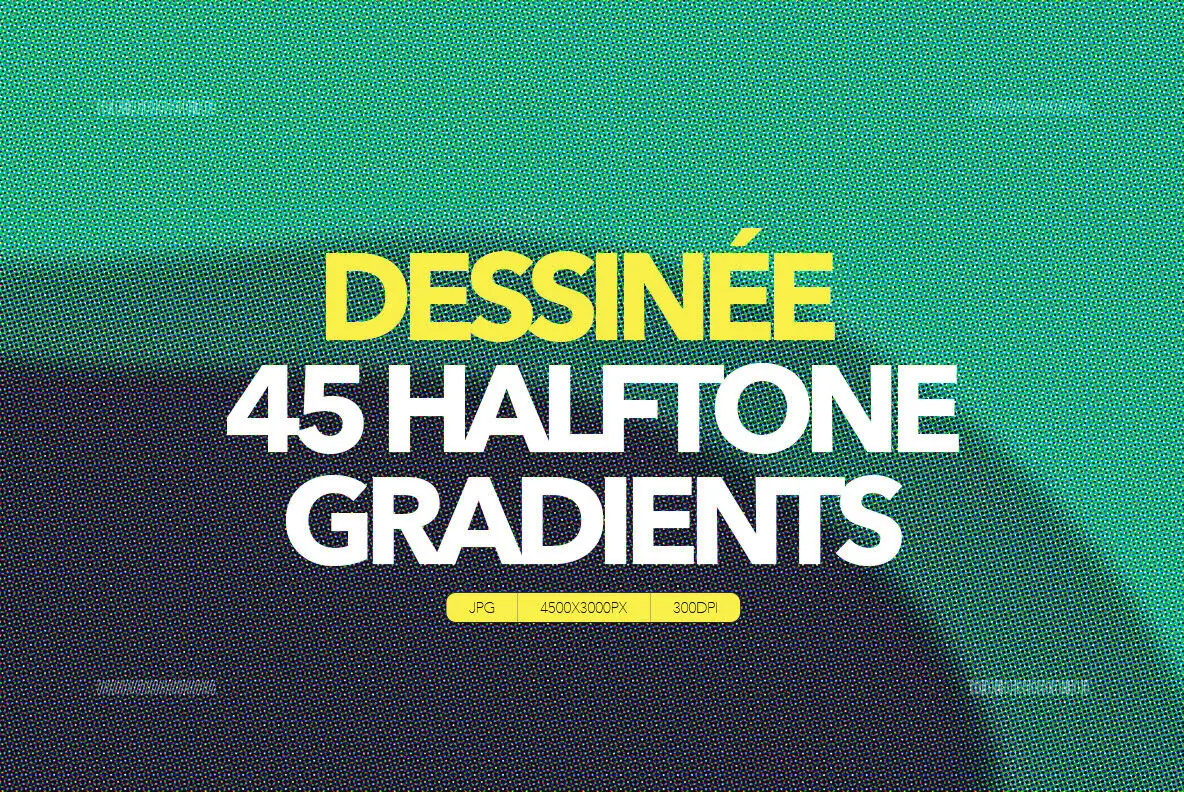 Dessinée Halftone Gradients Graphics - YouWorkForThem