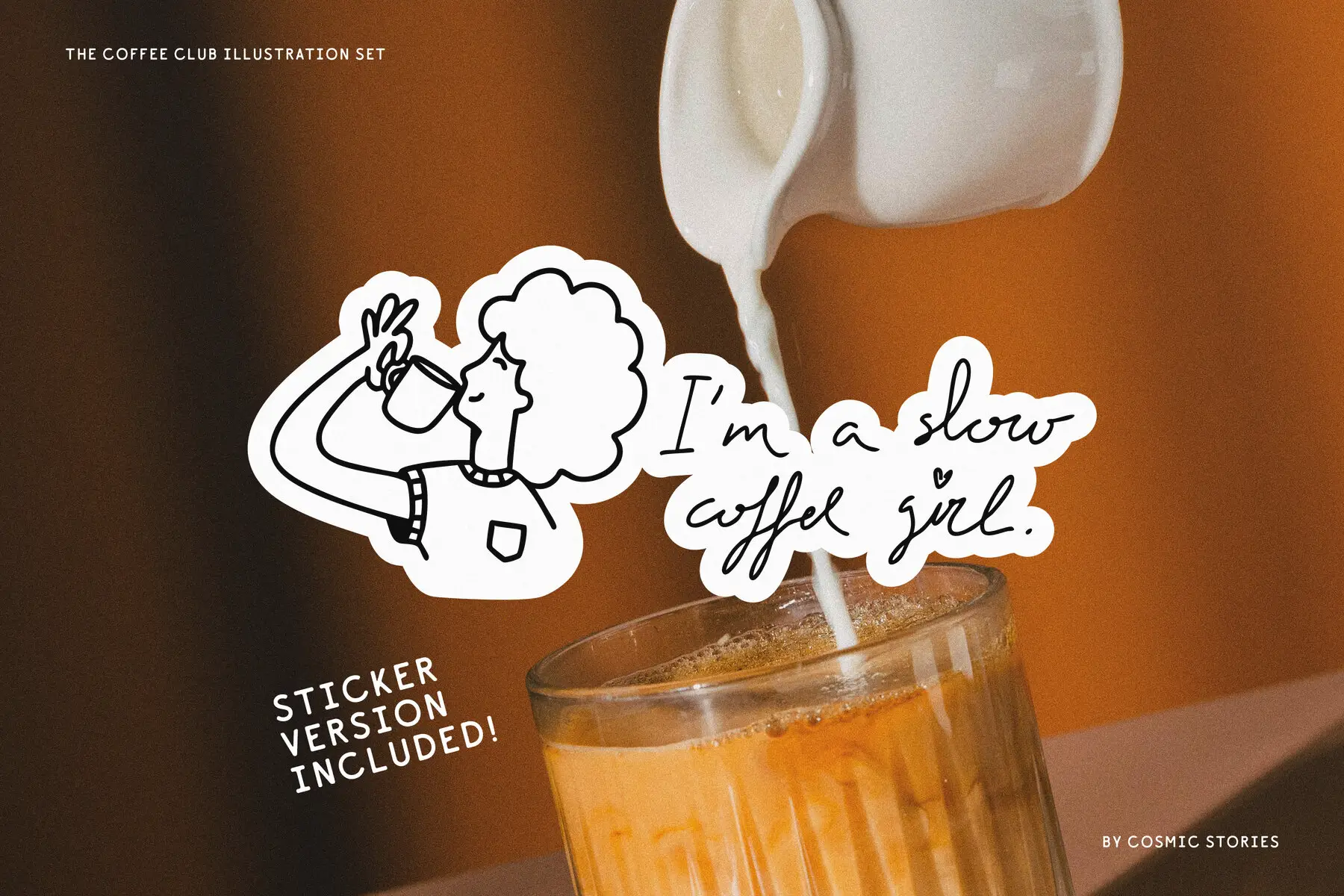 The Coffee Club Illustration Pack Illustrations - YouWorkForThem