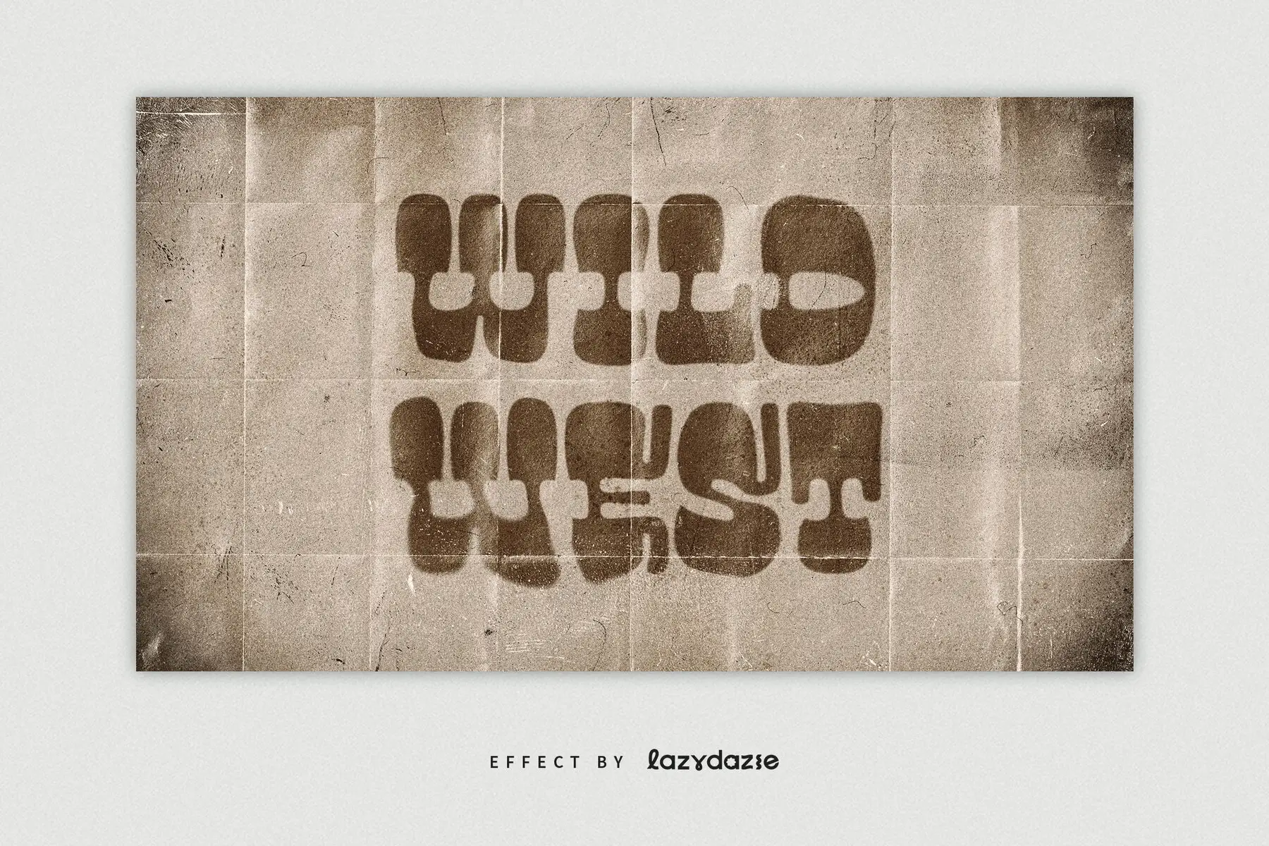 Vintage Paper Text Effect Mockup - YouWorkForThem