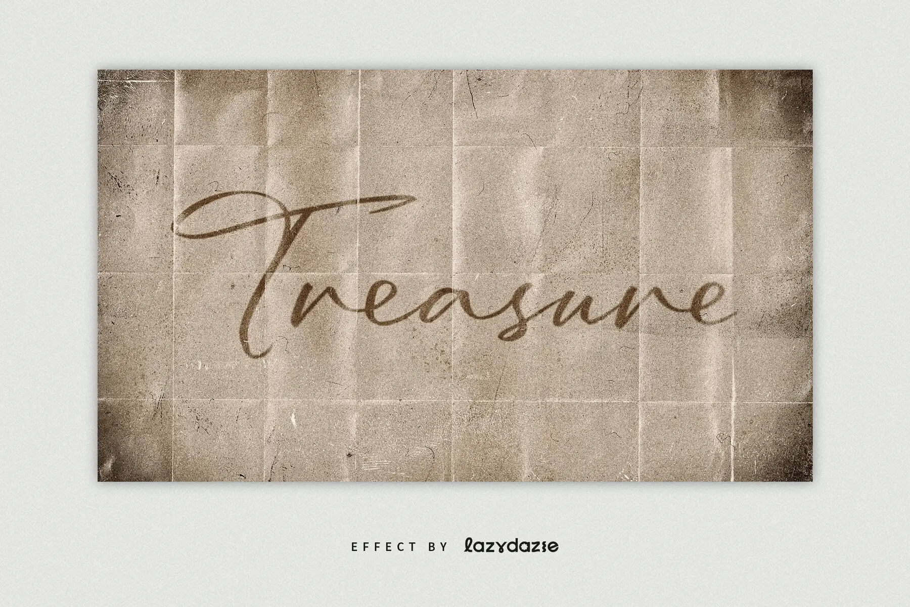 Vintage Paper Text Effect Mockup - YouWorkForThem