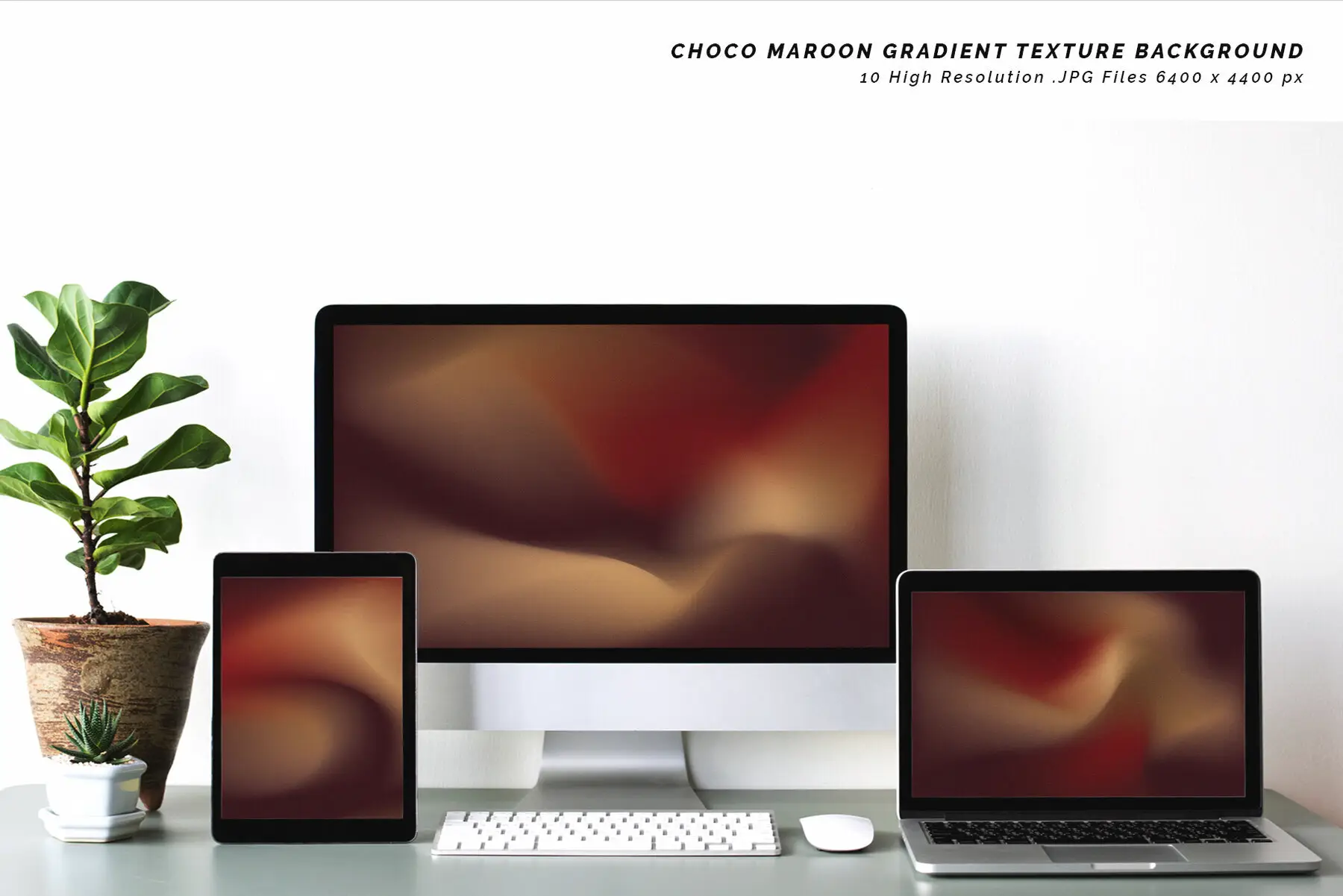 Choco Maroon Gradient Texture Background Graphics - YouWorkForThem
