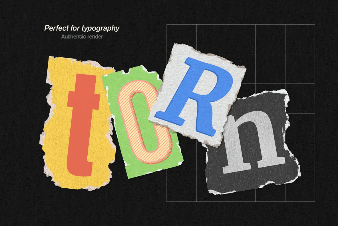 Photoshop Torn Paper Brushes and Textures - YouWorkForThem