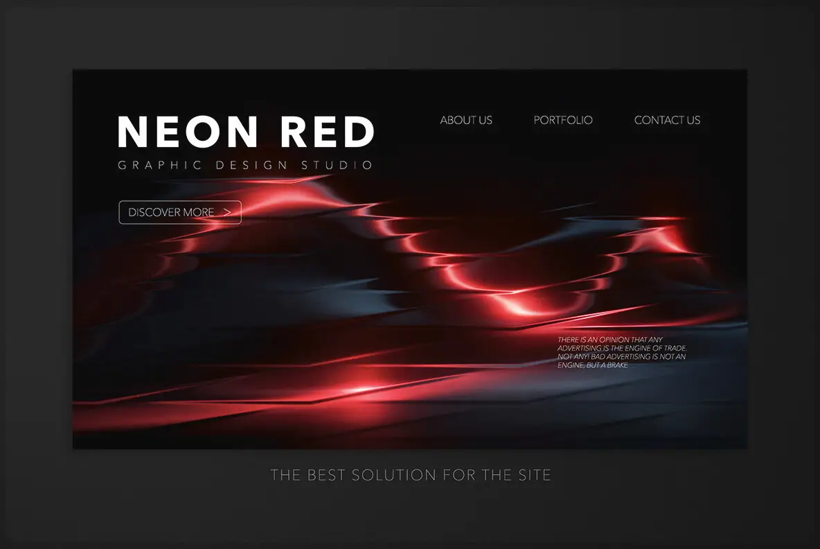Neon Red Abstract Gradients Graphics - YouWorkForThem