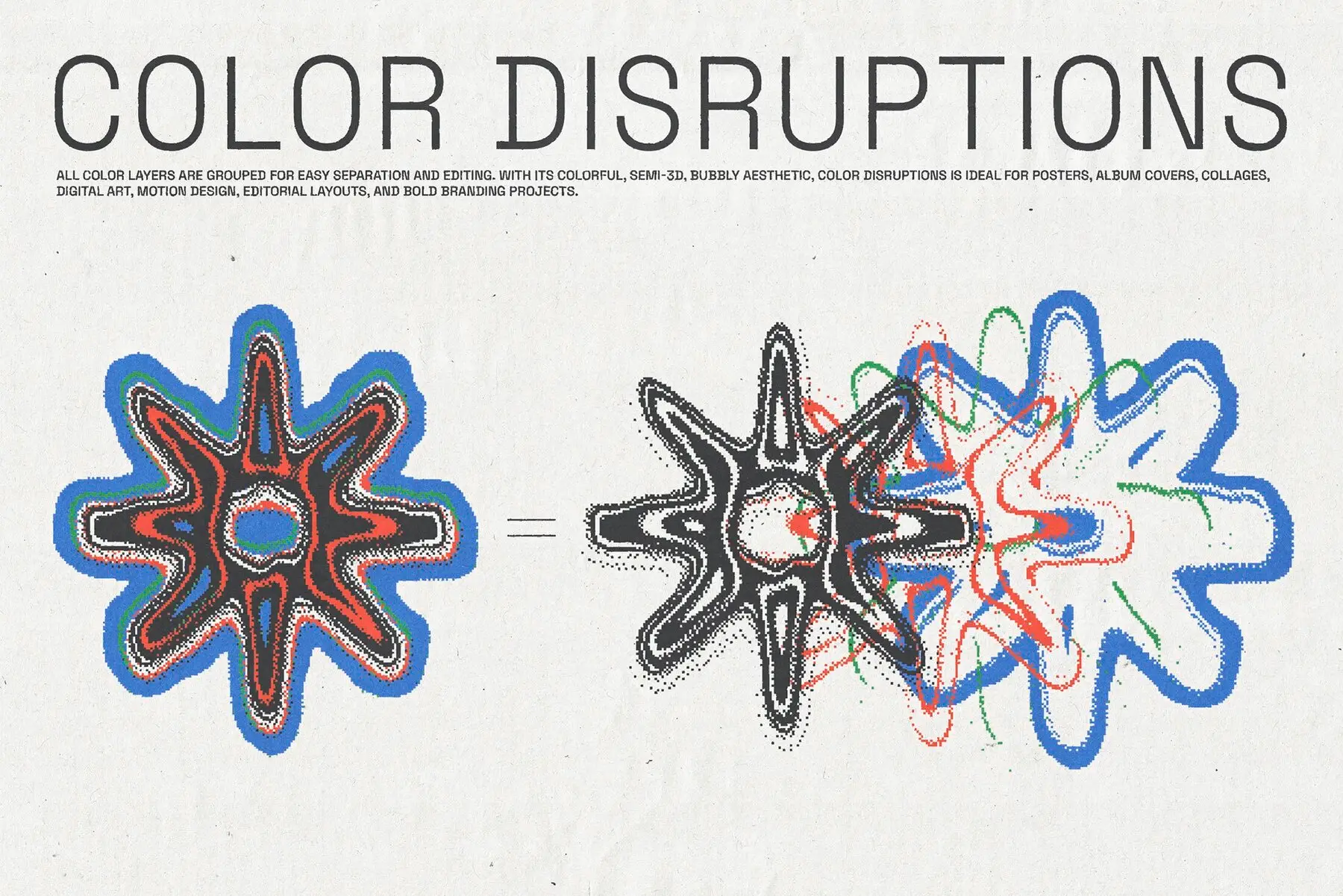 Color Disruptions Abstract - YouWorkForThem