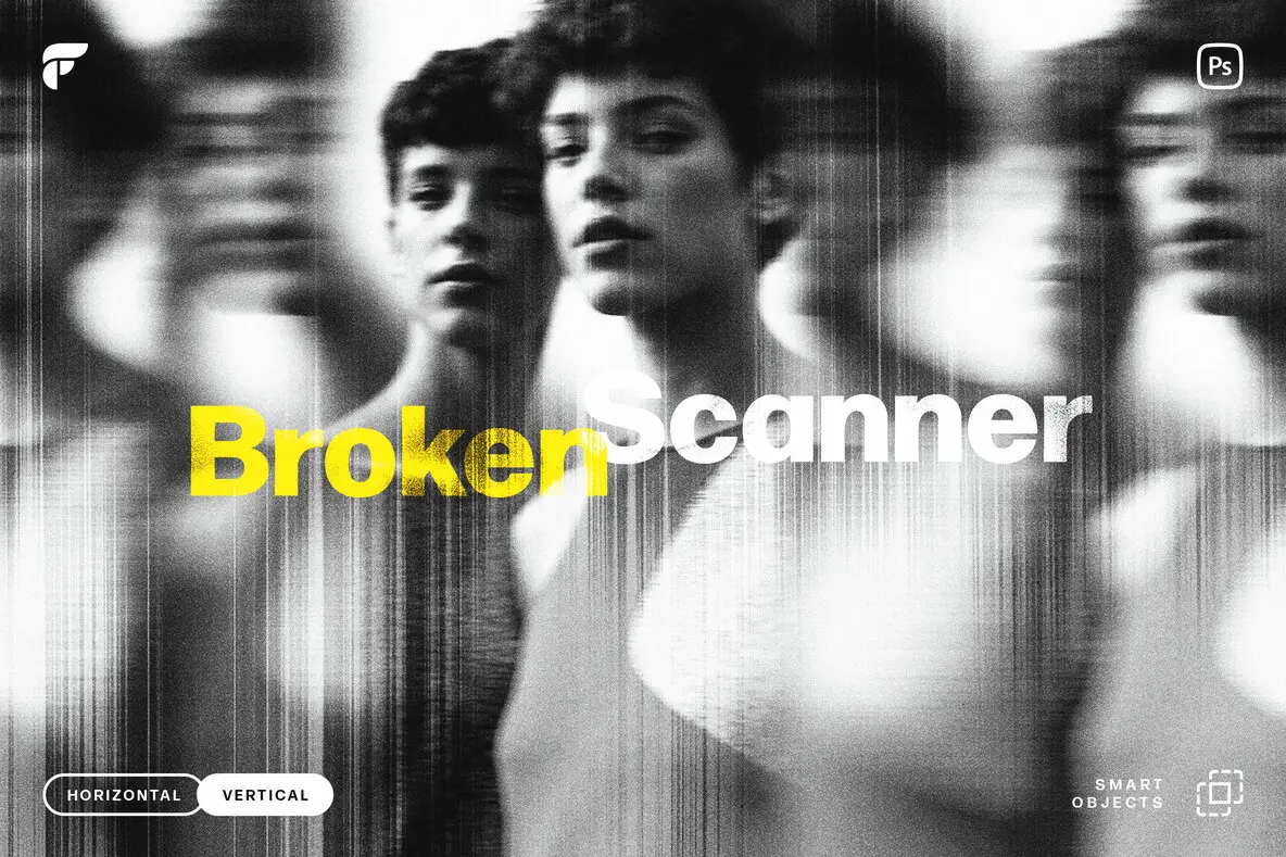 Broken Scanner Photo Effect - YouWorkForThem