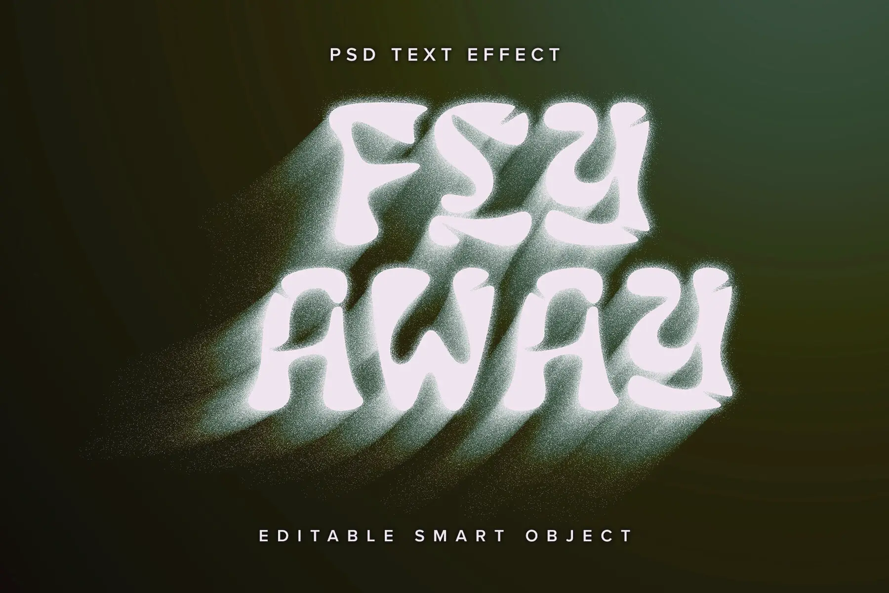 Dissolving Text Effect Mockup - YouWorkForThem