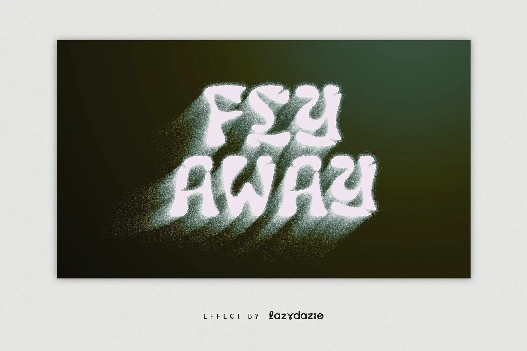 Dissolving Text Effect Mockup - YouWorkForThem
