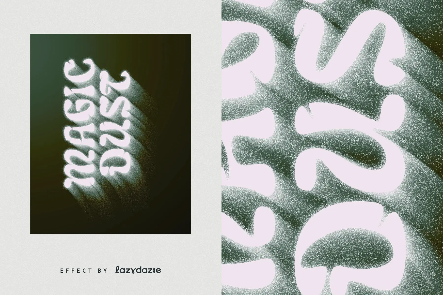 Dissolving Text Effect Mockup - YouWorkForThem