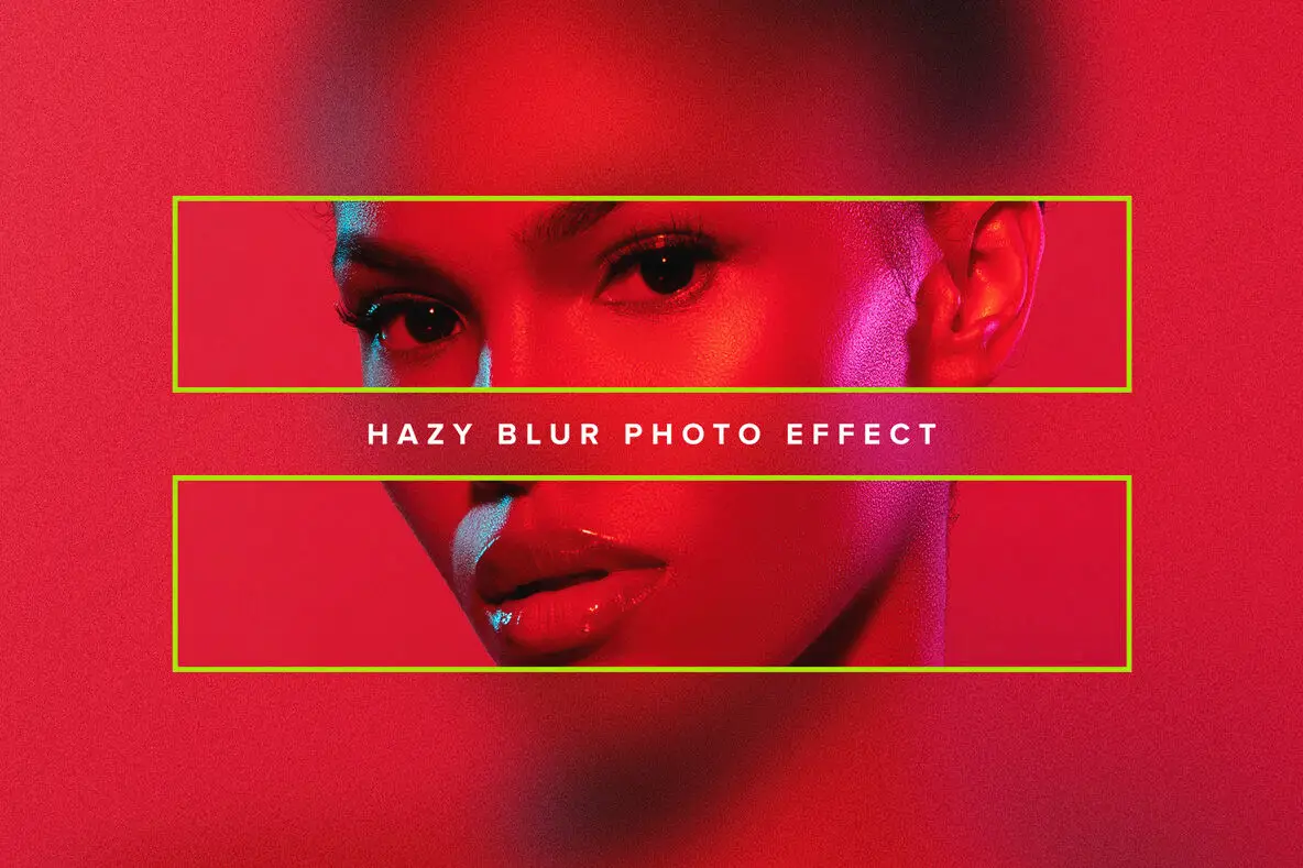 Soft Haze Image Effect Mockup - YouWorkForThem