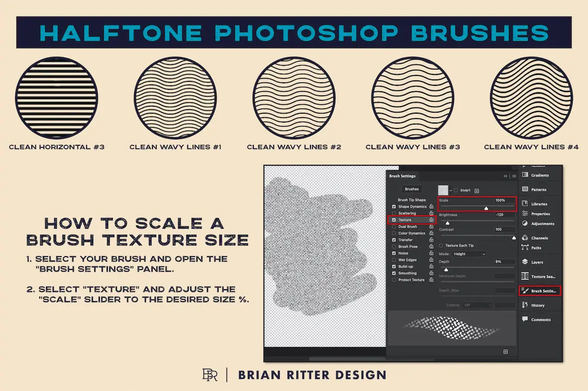 Halftone Photoshop Brushes - YouWorkForThem
