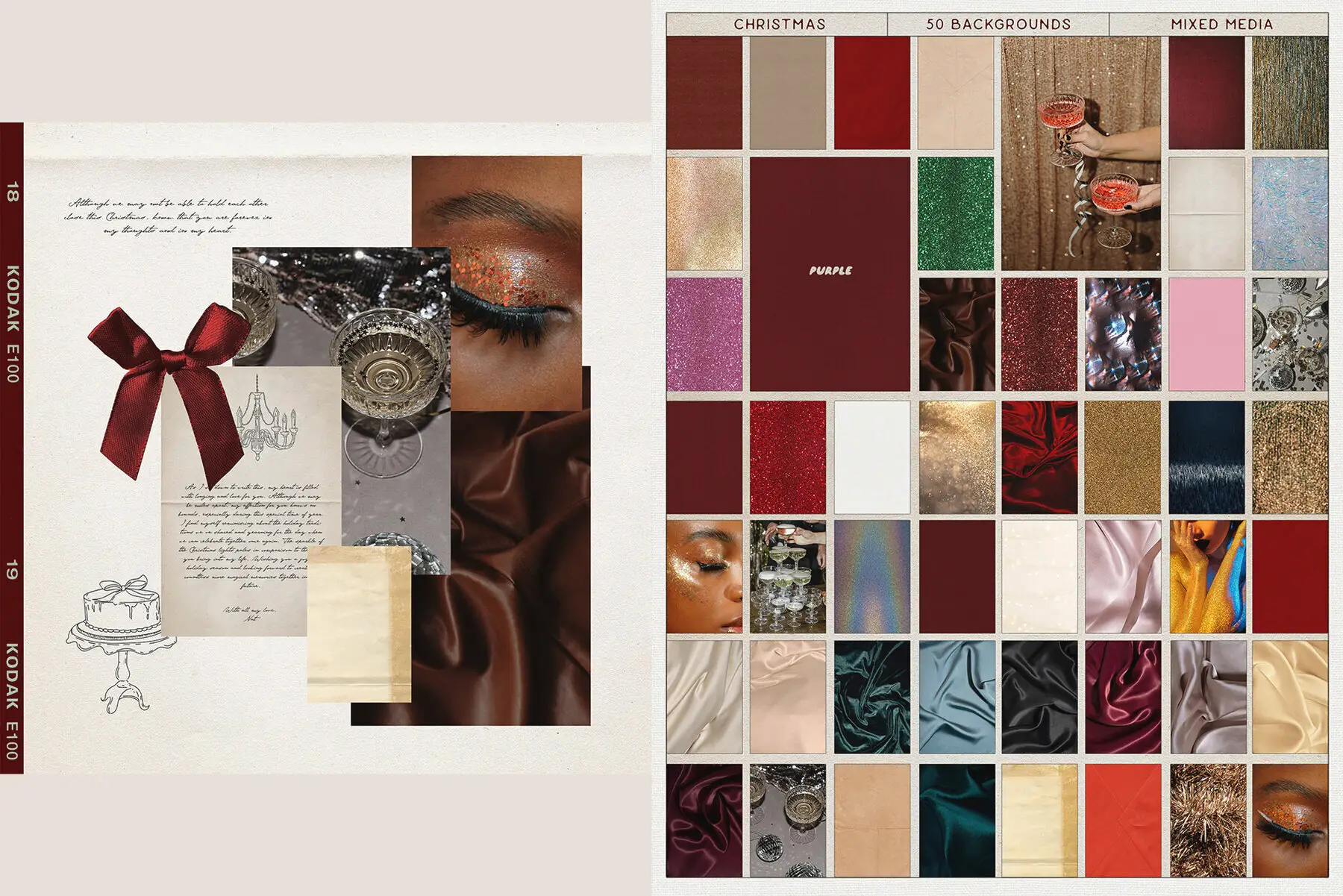 Christmas Mixed Media Pack Objects - YouWorkForThem