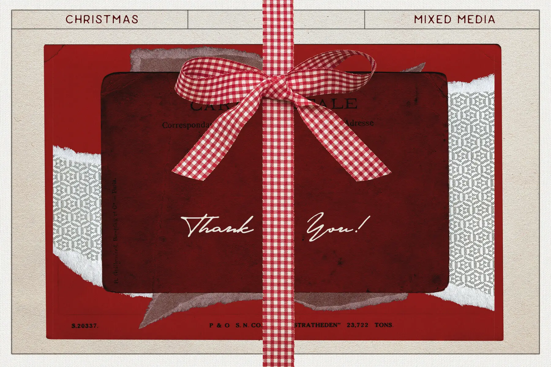 Christmas Mixed Media Pack Objects - YouWorkForThem