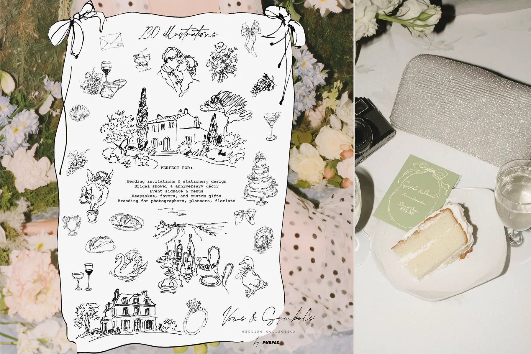 Vows and Symbols Wedding Collection Graphics - YouWorkForThem