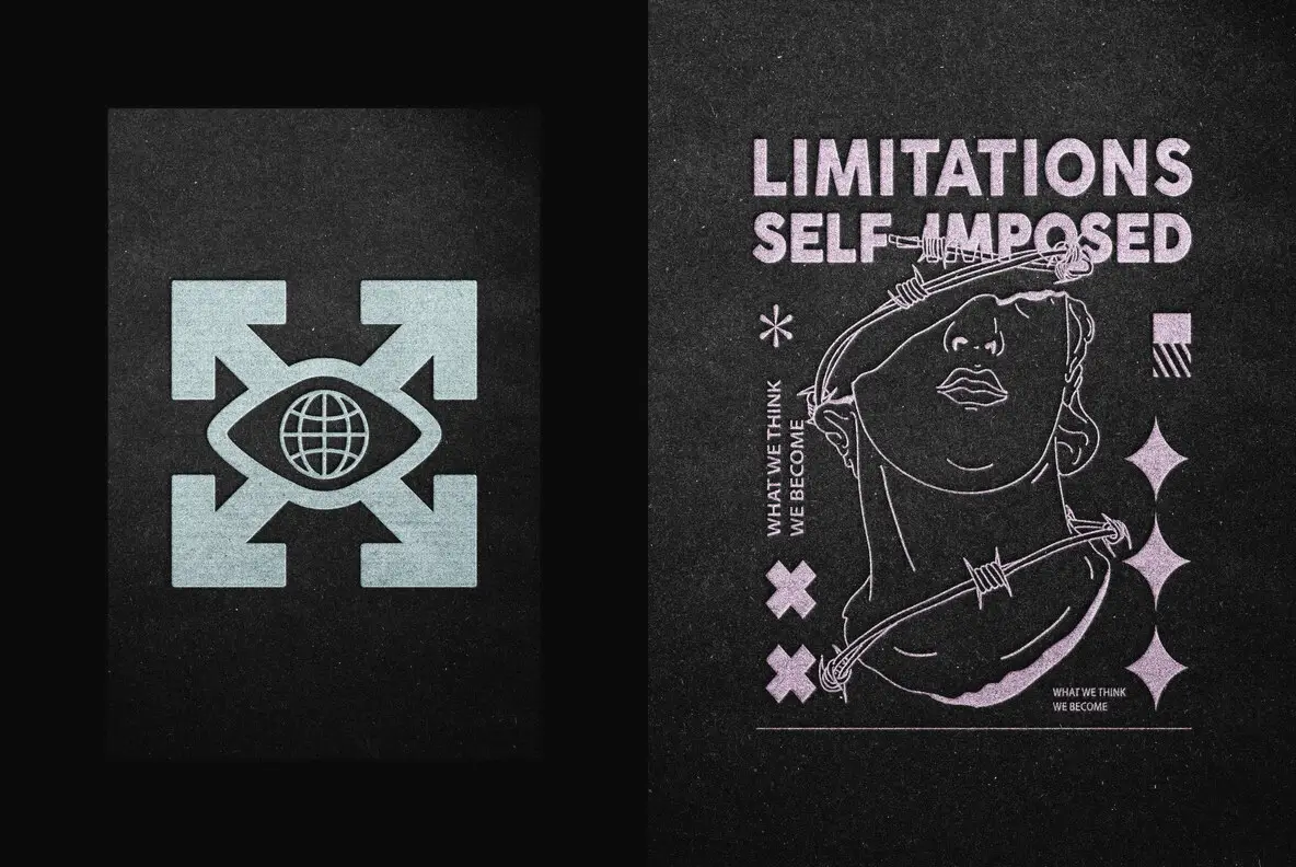 Debossed Text and Logo Effect - YouWorkForThem