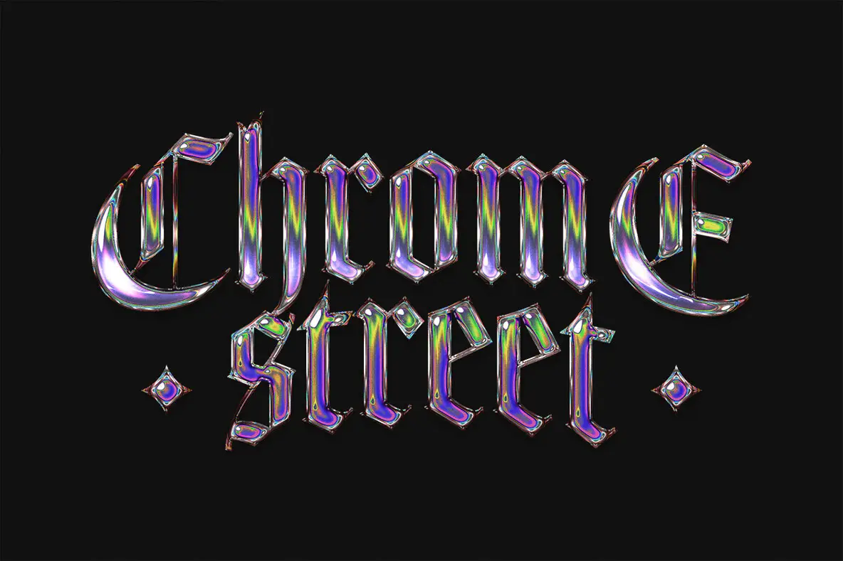 Chromatic Text Effect Bundle Photoshop Graphics - YouWorkForThem