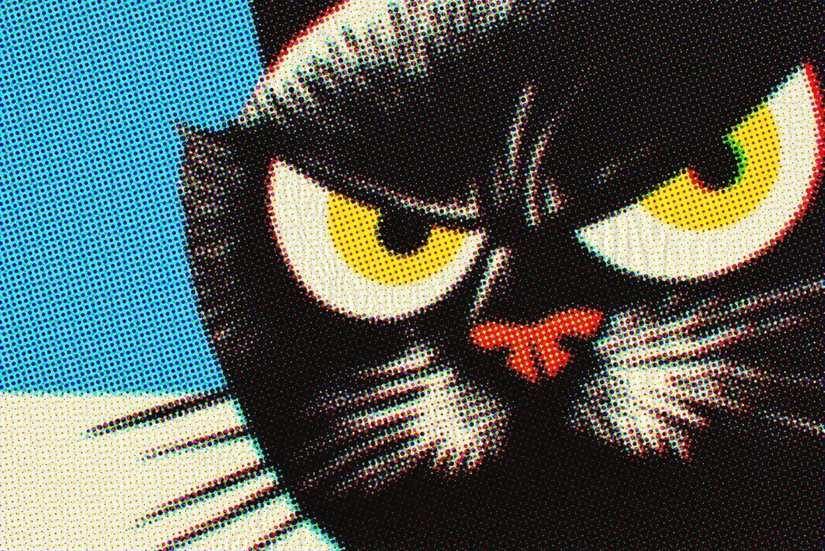 Retro Halftone Printer Design Effect - YouWorkForThem