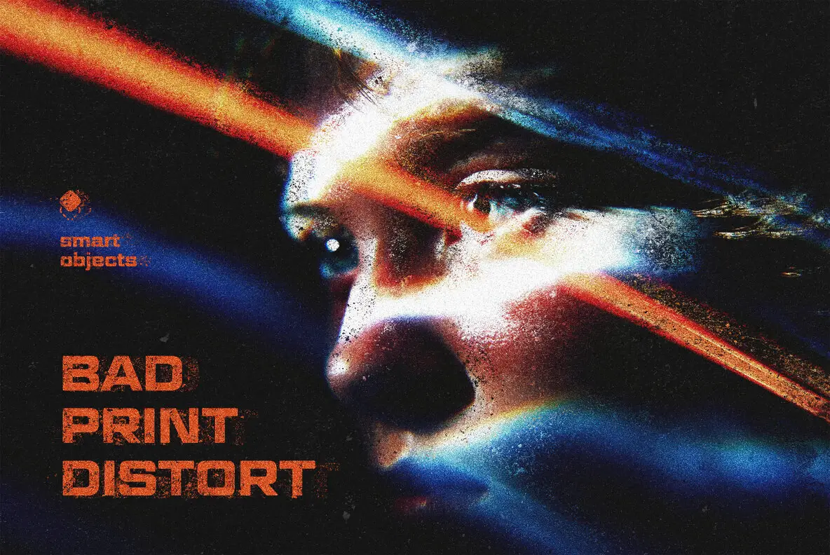 Bad Distorted Print Effect - YouWorkForThem