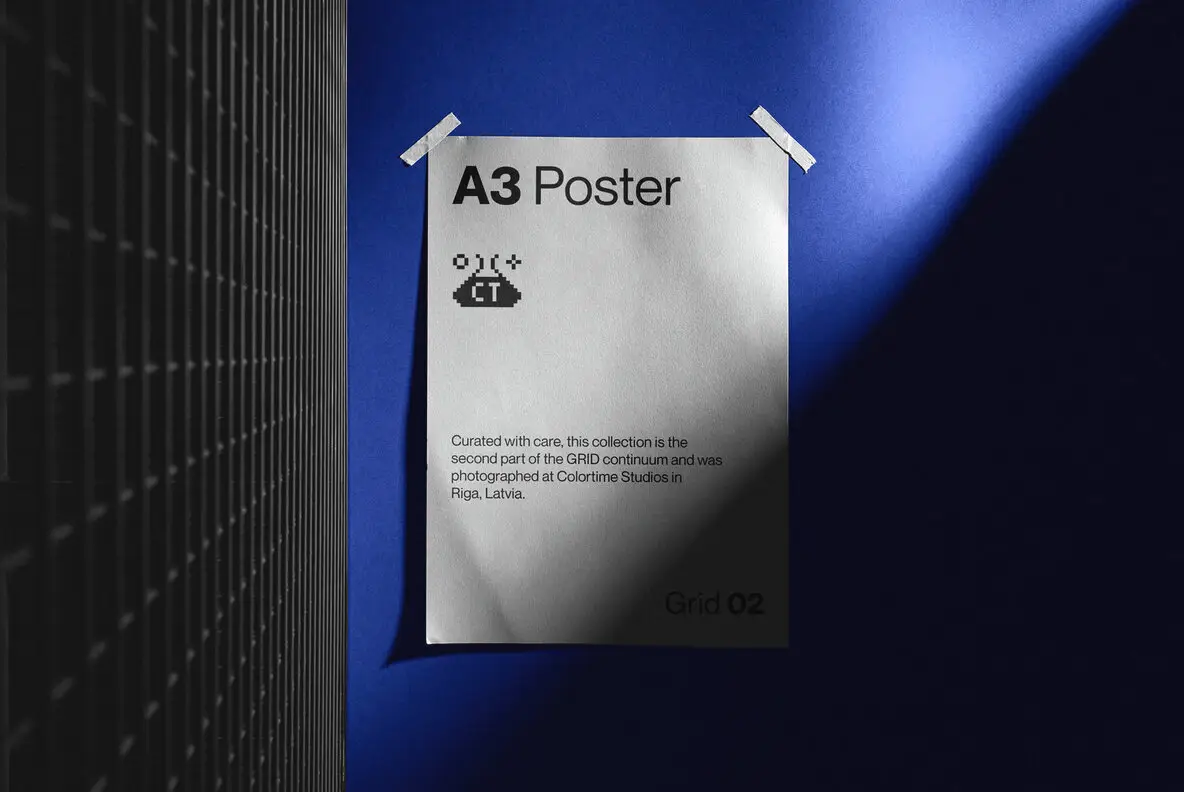 A3 Poster Mockup Grid 02 Graphics - YouWorkForThem