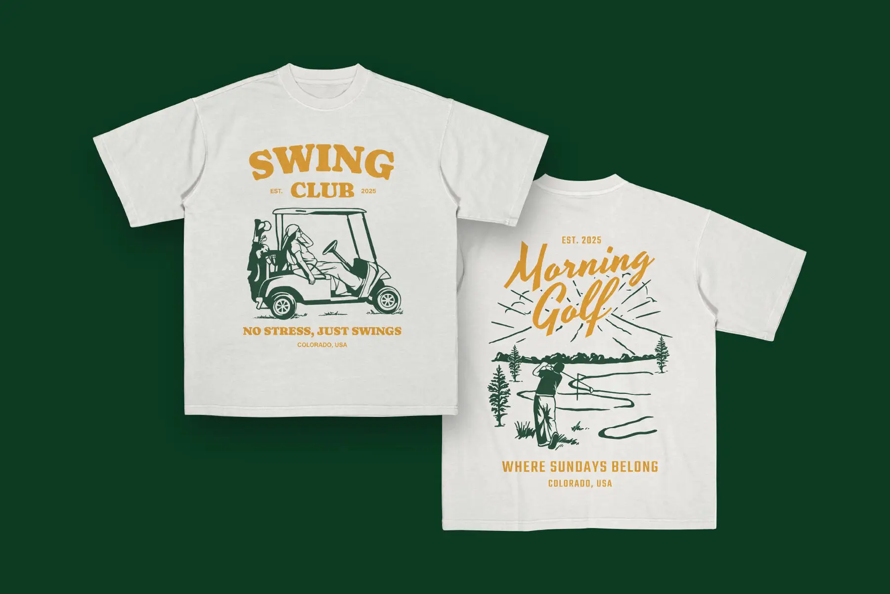 Golf Vintage Graphic Collection Graphics - YouWorkForThem