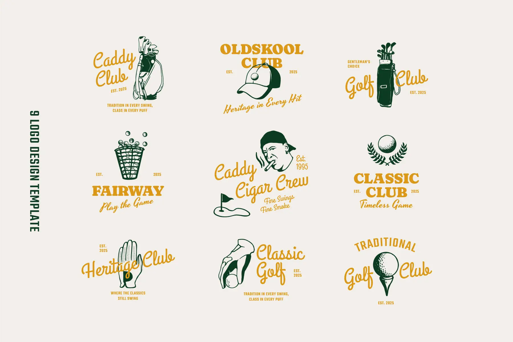 Golf Vintage Graphic Collection Graphics - YouWorkForThem