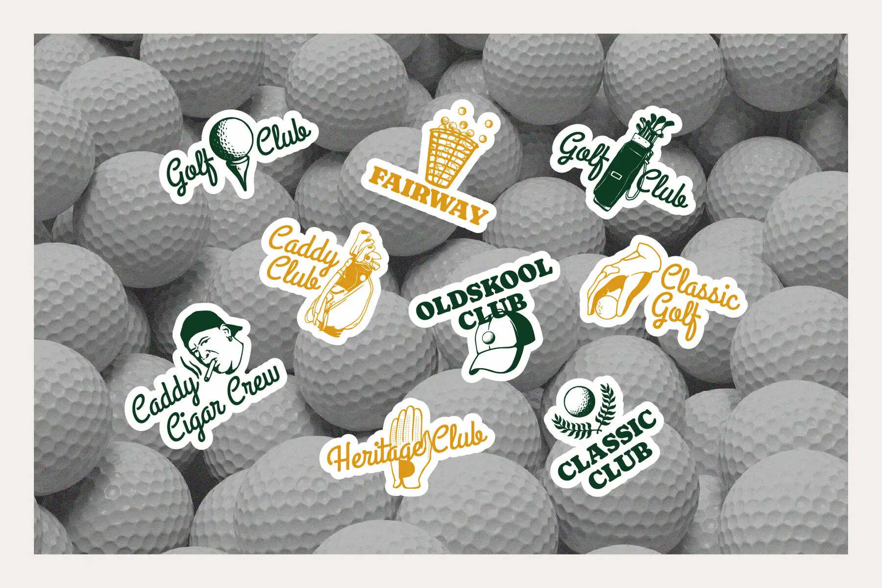 Golf Vintage Graphic Collection Graphics - YouWorkForThem