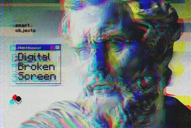 Pixelated Screen Photo Effect - YouWorkForThem