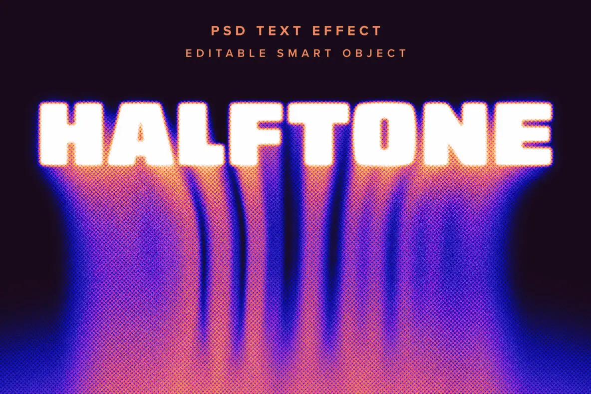 Colourful Dissolving Text Effect Mockup - YouWorkForThem