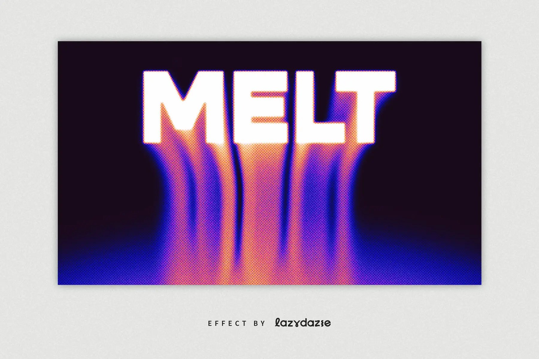 Colourful Dissolving Text Effect Mockup - YouWorkForThem