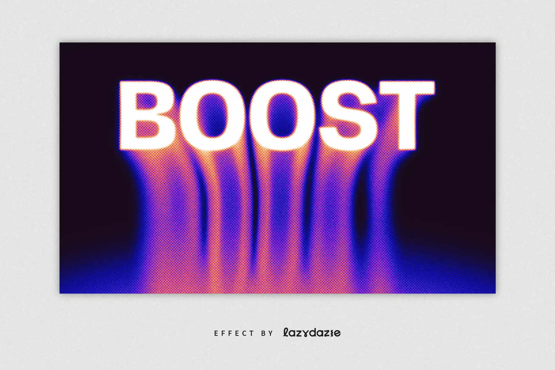 Colourful Dissolving Text Effect Mockup - YouWorkForThem