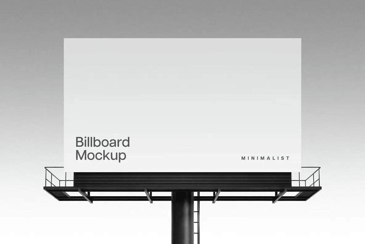Minimalist Billboard Mockup Mockups - YouWorkForThem