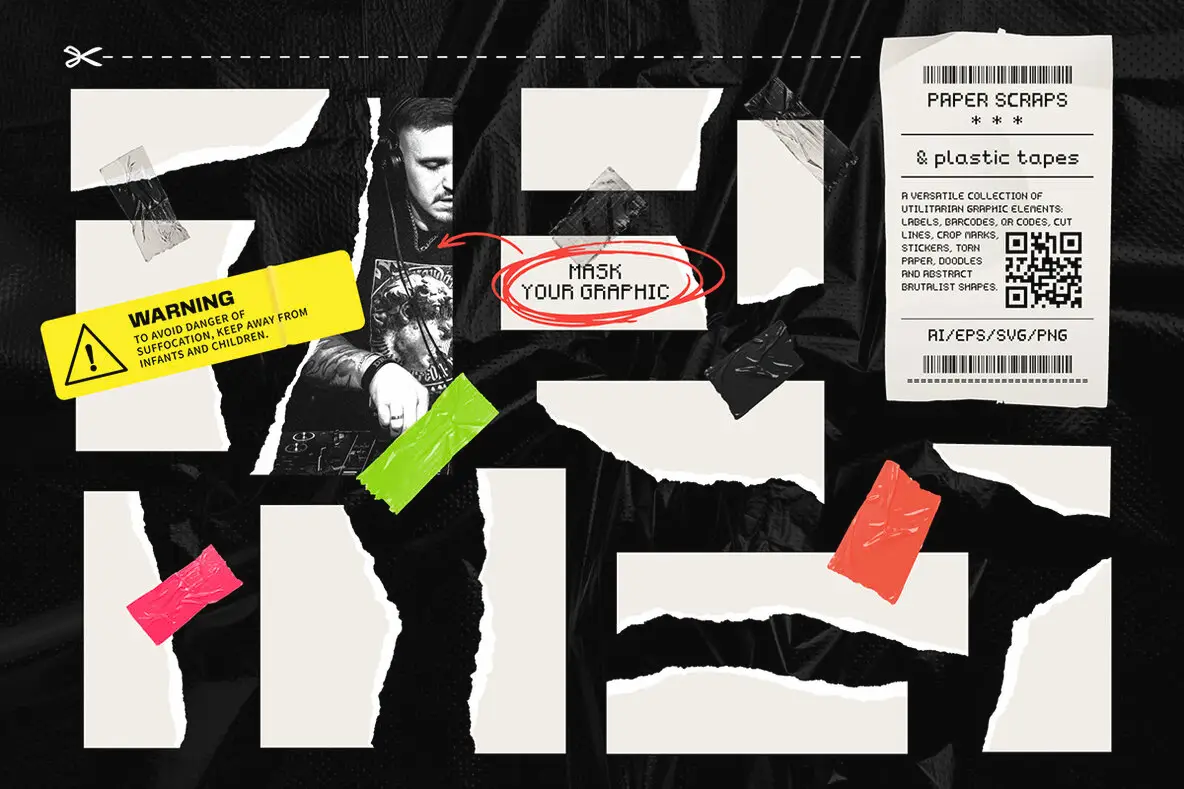 Utilitarian Graphic Elements Pack Graphics - YouWorkForThem