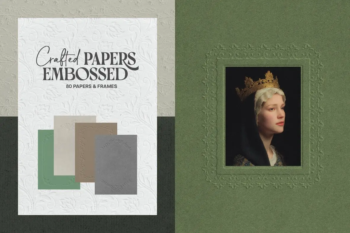 Crafted Papers Embossed Graphics - YouWorkForThem