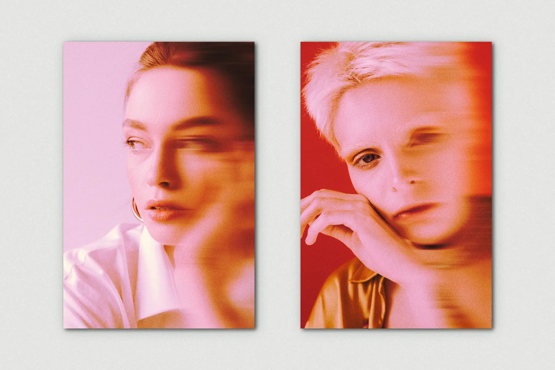 Gradient Smudge Blur Vertical Image Effect Mockup - YouWorkForThem