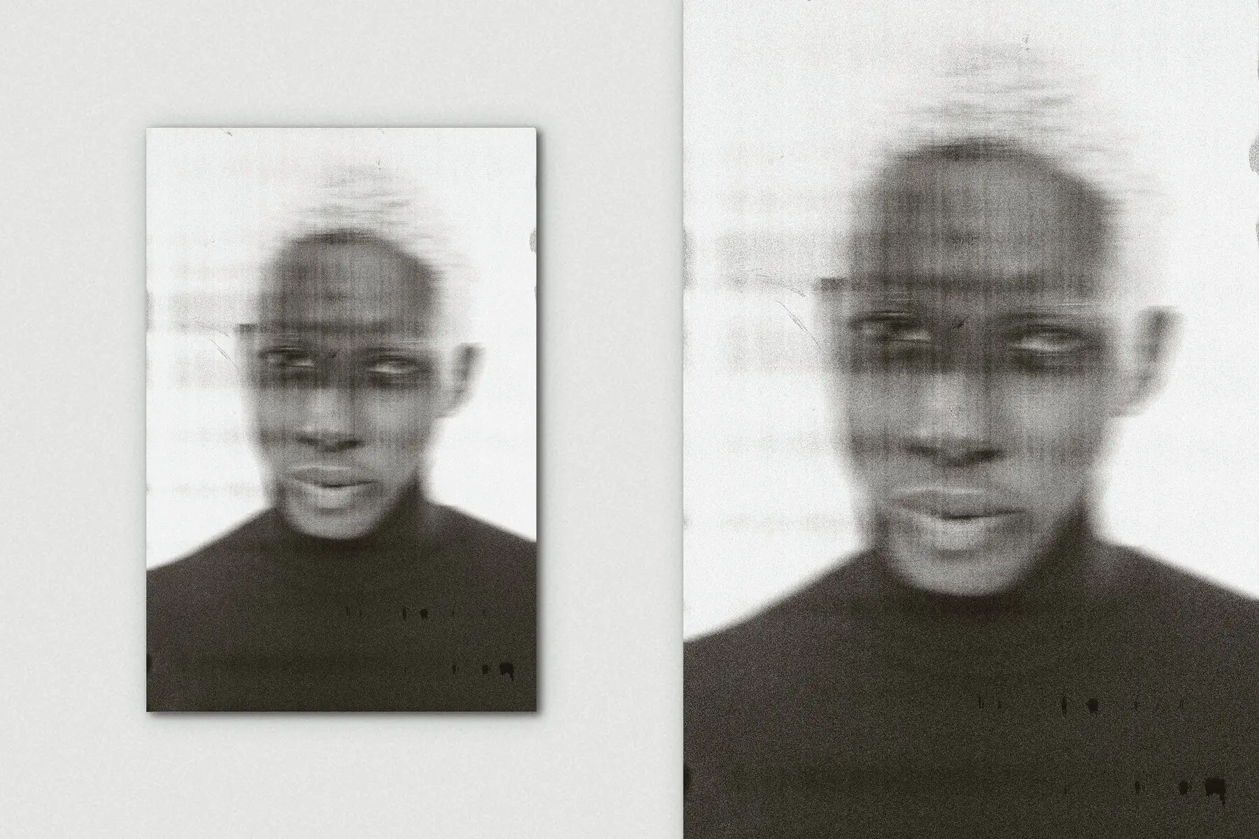 Dirty Scanner Vertical Image Effect Mockup - YouWorkForThem