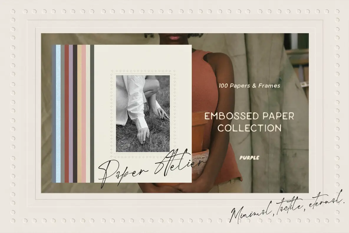 Embossed Papers Frames Textures - YouWorkForThem