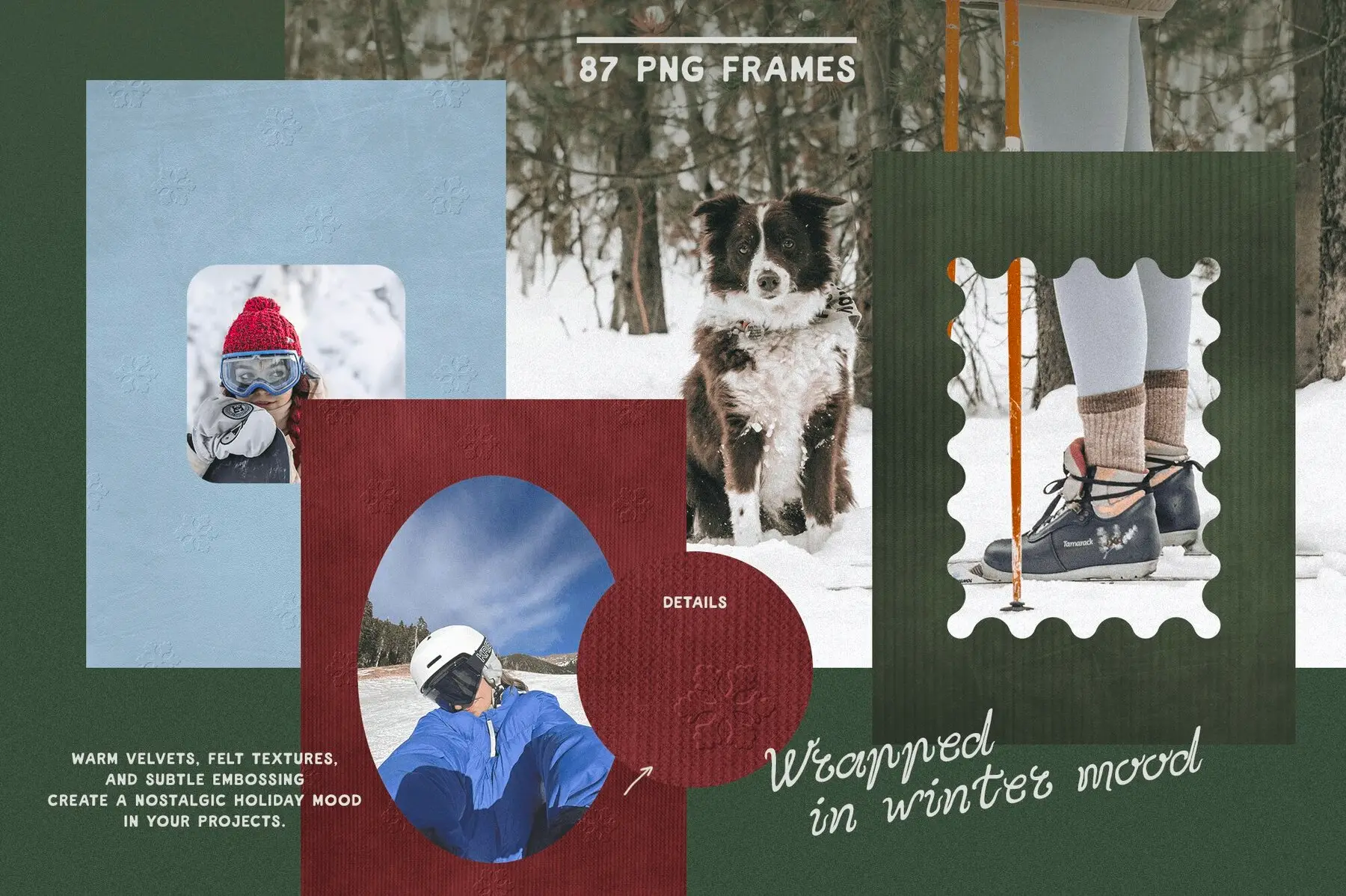 Cozy Velvet Frames collection Objects - YouWorkForThem