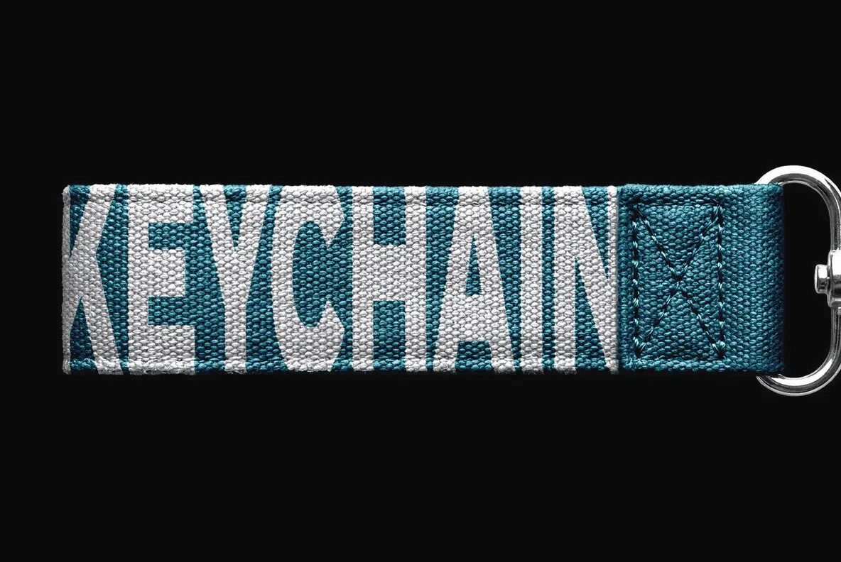 Textile Strap Keychain Mockup Graphics - YouWorkForThem
