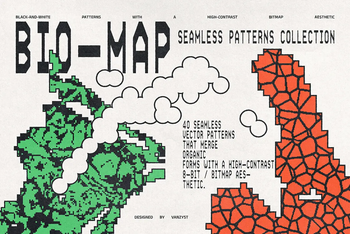 Bio-Map Seamless Patterns Collection Patterns - YouWorkForThem