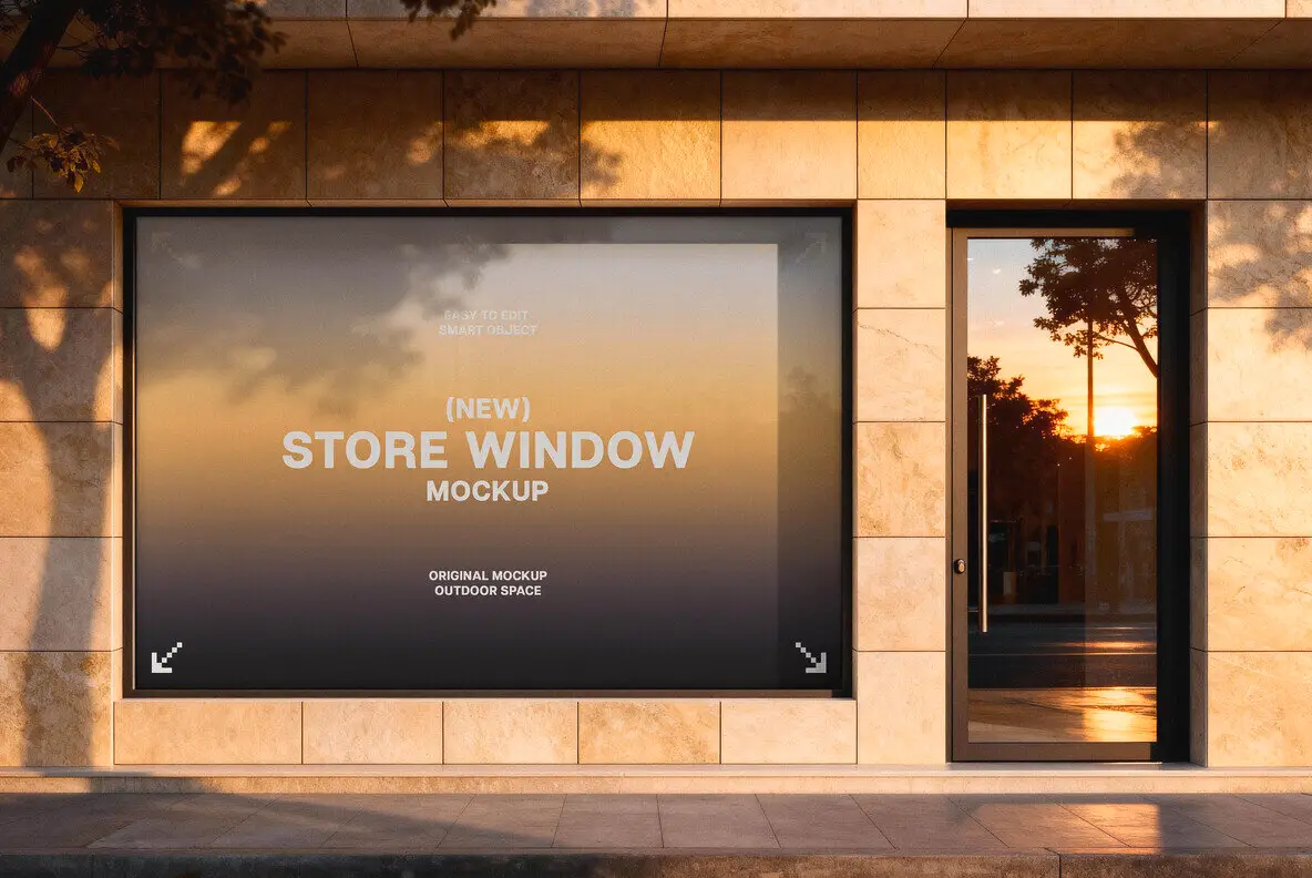 Storefront Window Sticker Mockup Graphics - YouWorkForThem