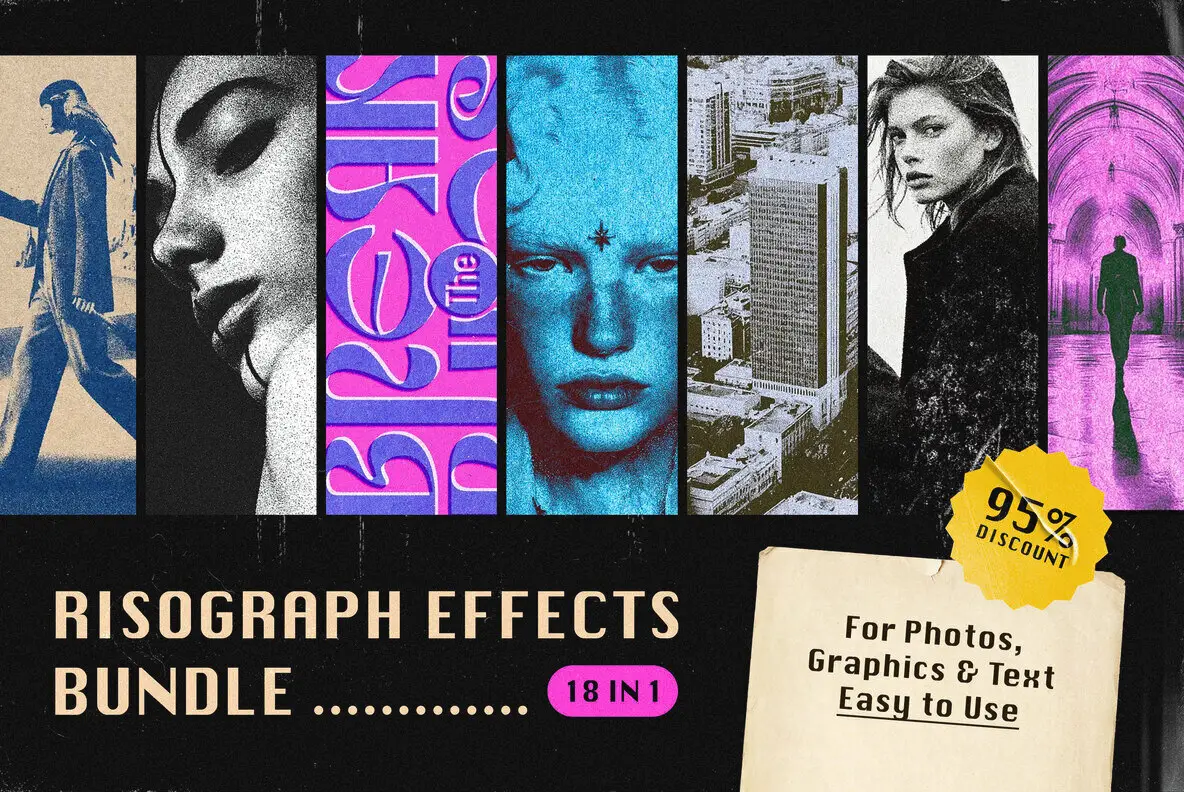 Risograph Effects Bundle - YouWorkForThem