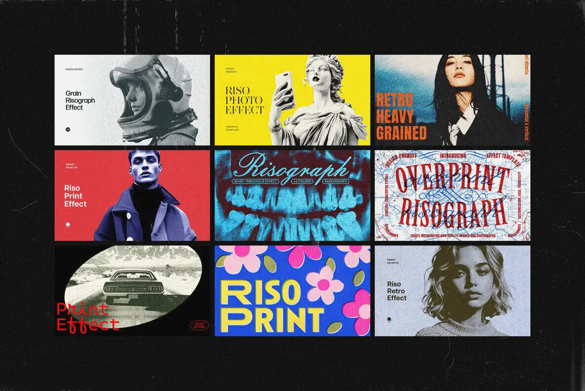 Risograph Effects Bundle - YouWorkForThem