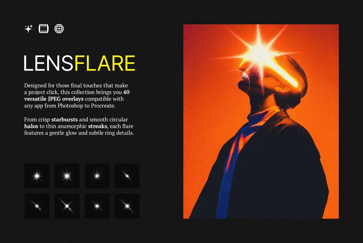 Lens Flare Overlays Collection Graphics - YouWorkForThem
