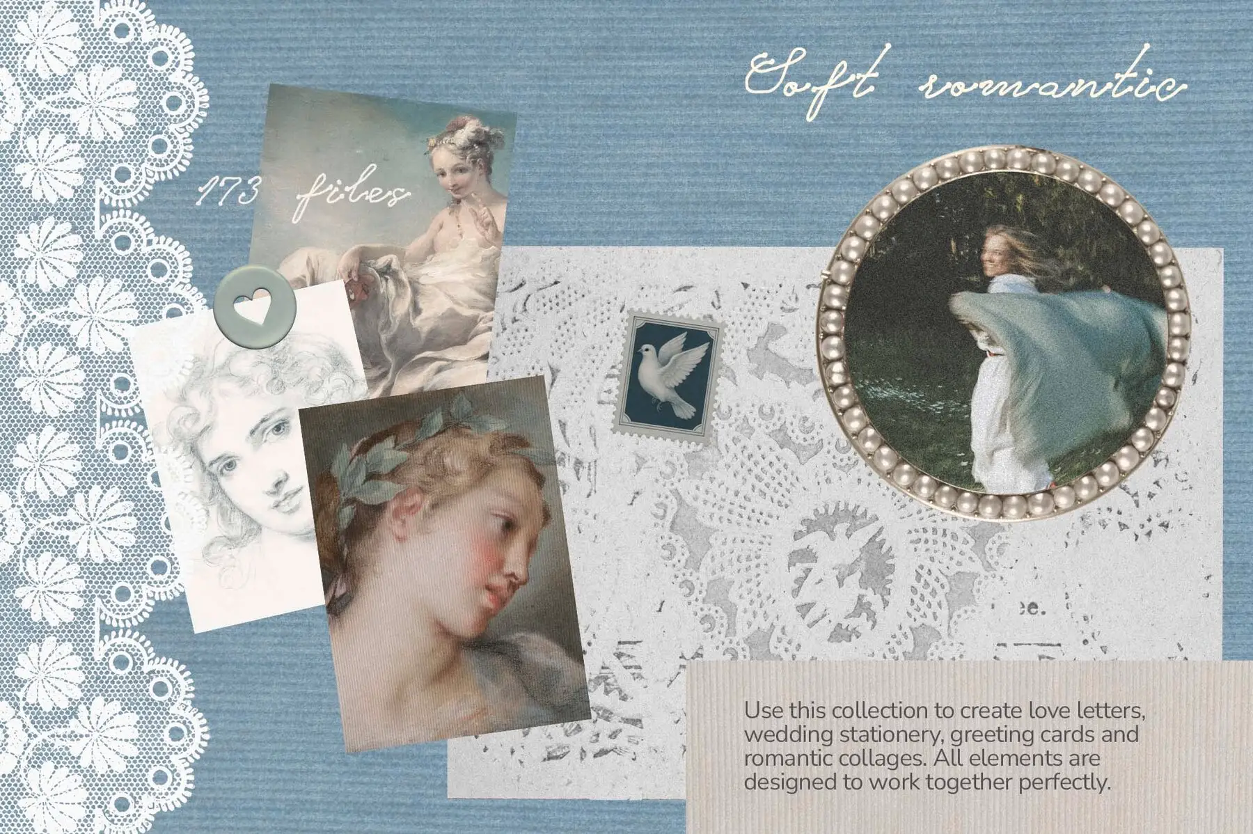 Soft Romantic collection Graphics - YouWorkForThem
