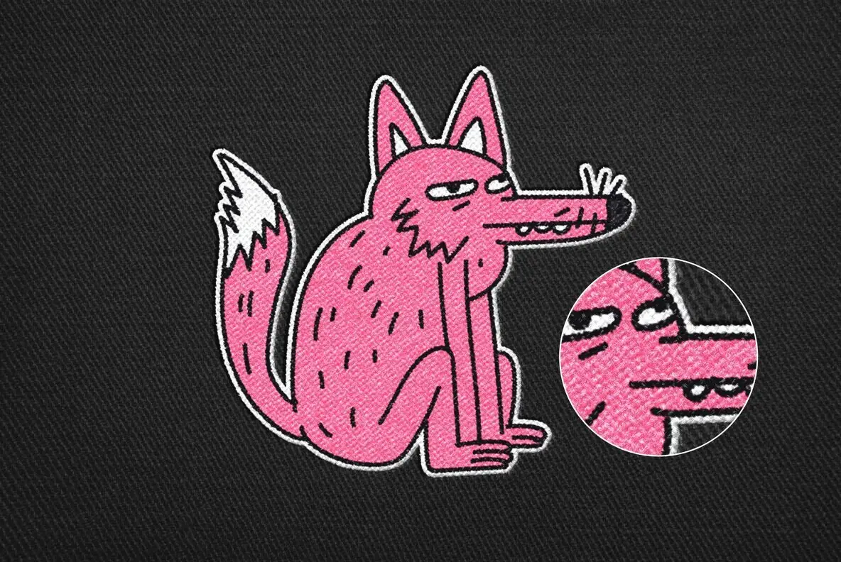 Stitching Embroidery Logo Mockup - YouWorkForThem