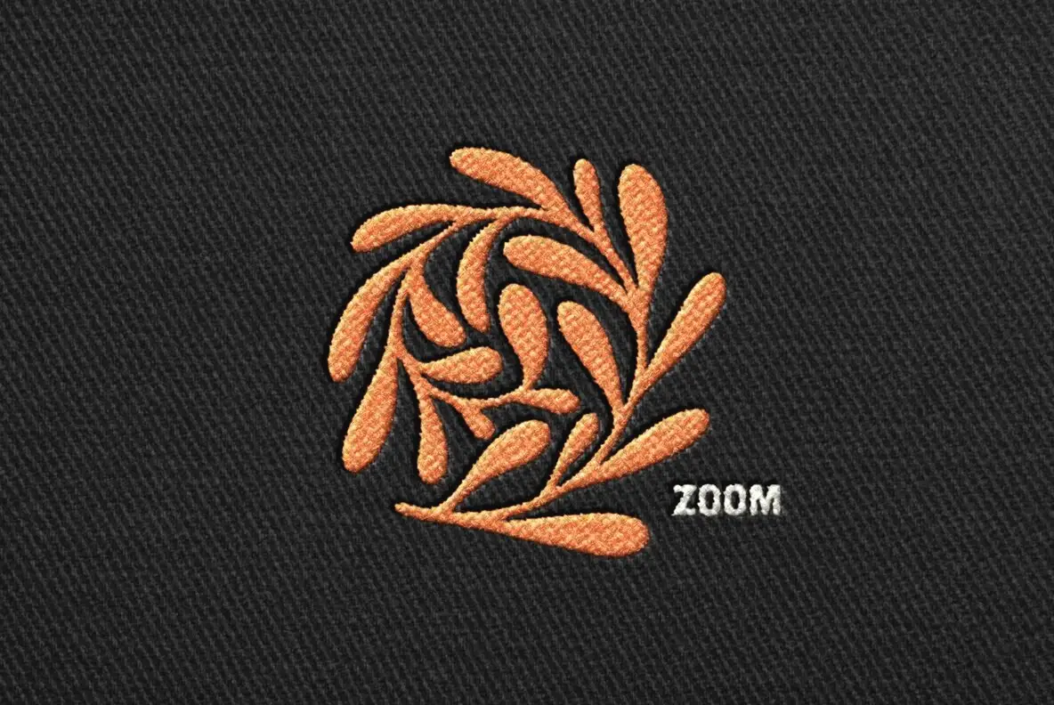 Stitching Embroidery Logo Mockup - YouWorkForThem