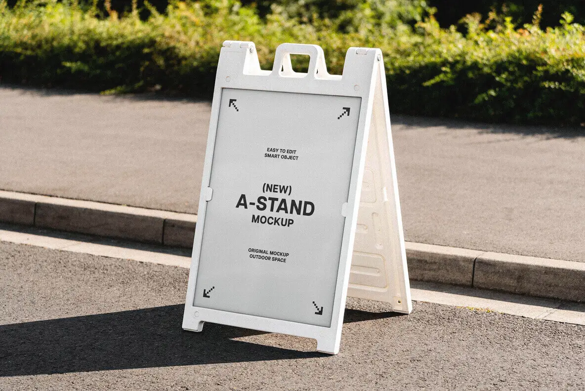 Outdoor A-Stand Mockup Graphics - YouWorkForThem