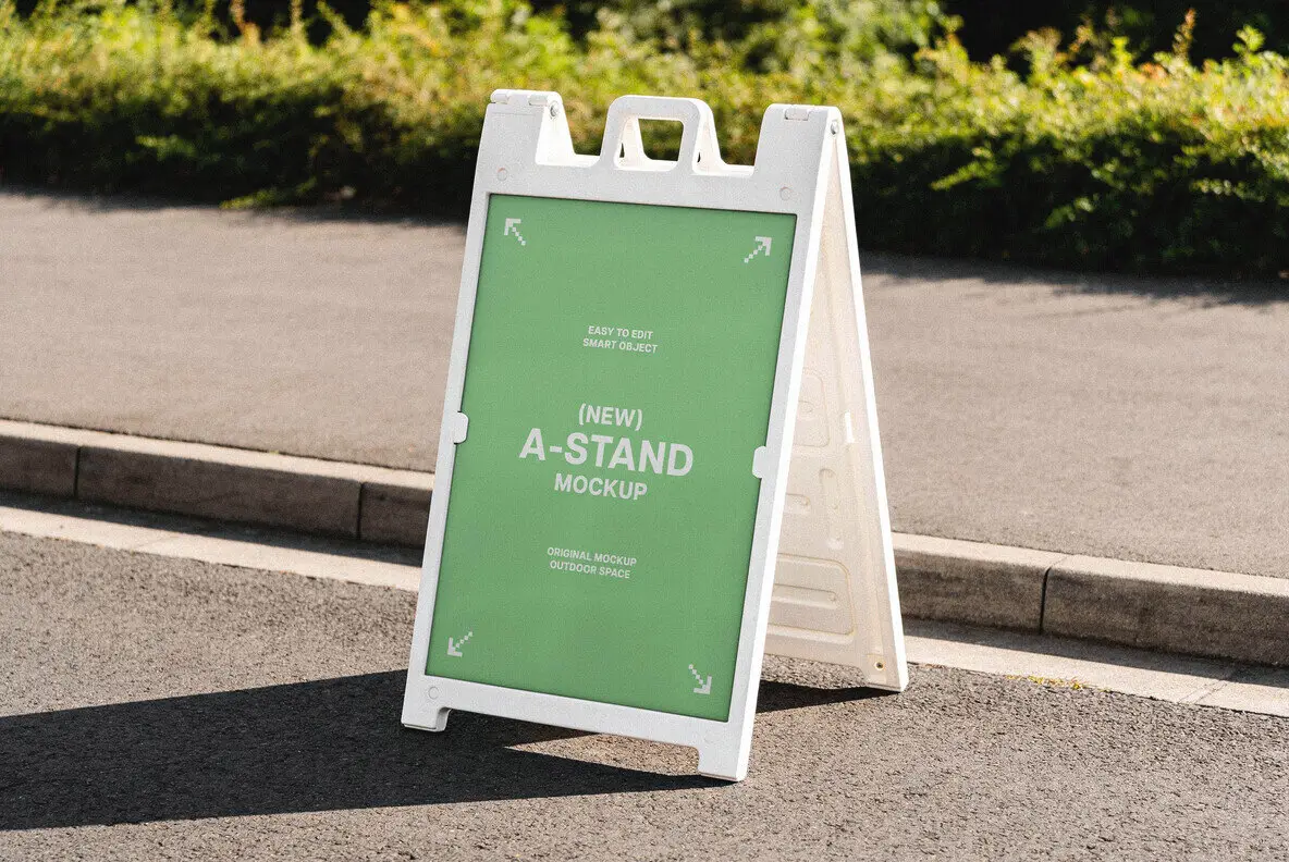 Outdoor A-Stand Mockup Graphics - YouWorkForThem