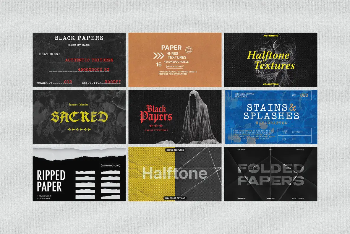 Paper Textures Bundle Graphics - YouWorkForThem