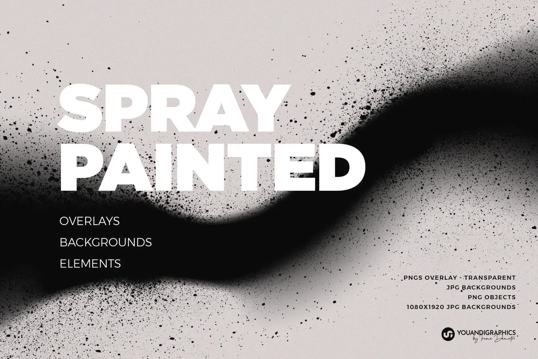 Spray Painted Overlays - Backgrounds Gradients - YouWorkForThem